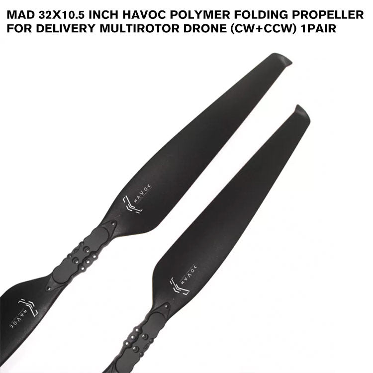 32x10.5 Inch HAVOC Polymer Folding Propeller For Delivery Multirotor D ...