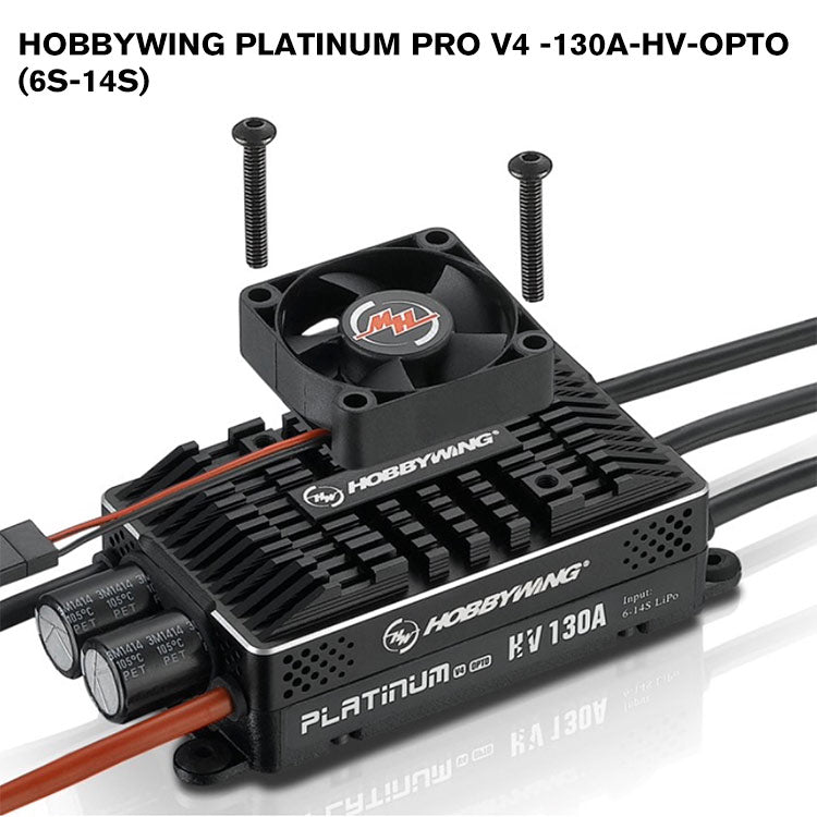 Hobbywing Platinum PRO V4 -130A-HV-OPTO (6S-14S) – UAS Factory Co., LTD