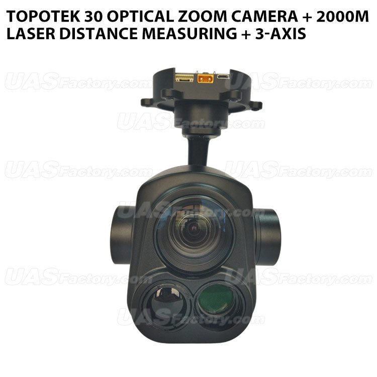 Topotek 30 Optical Zoom Camera + 2000m Laser Distance Measuring + 3-Ax ...