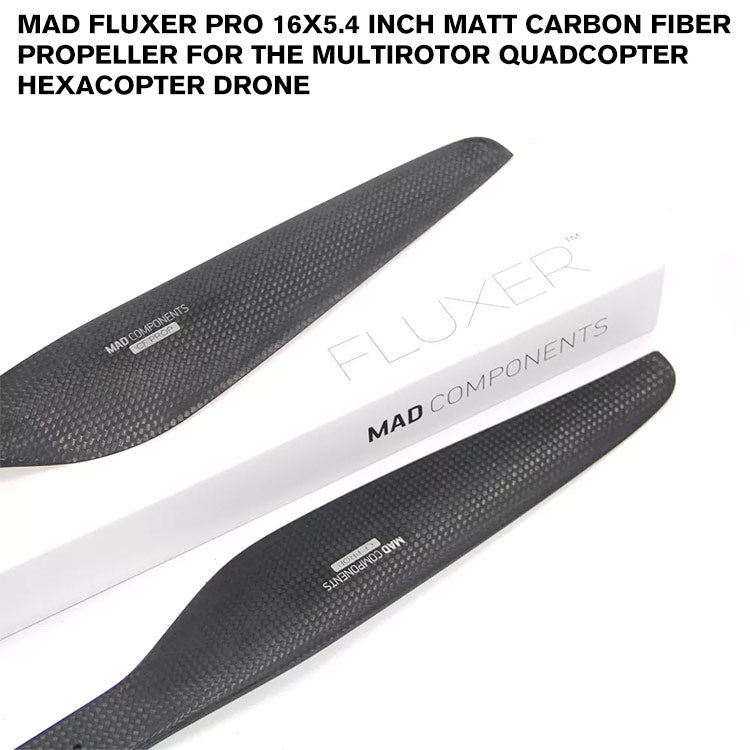 FLUXER Pro 16x5.4 Inch Matt Carbon Fiber Propeller For The Multirotor ...