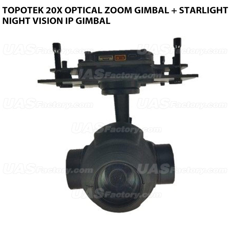 Topotek 20x Optical Zoom Gimbal + Starlight Night Vision IP Gimbal ...