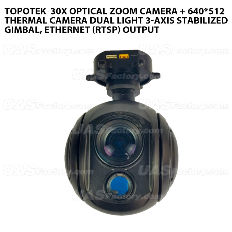 Topotek 30x Optical Zoom Camera + 640*512 Thermal Camera Dual light 3 ...