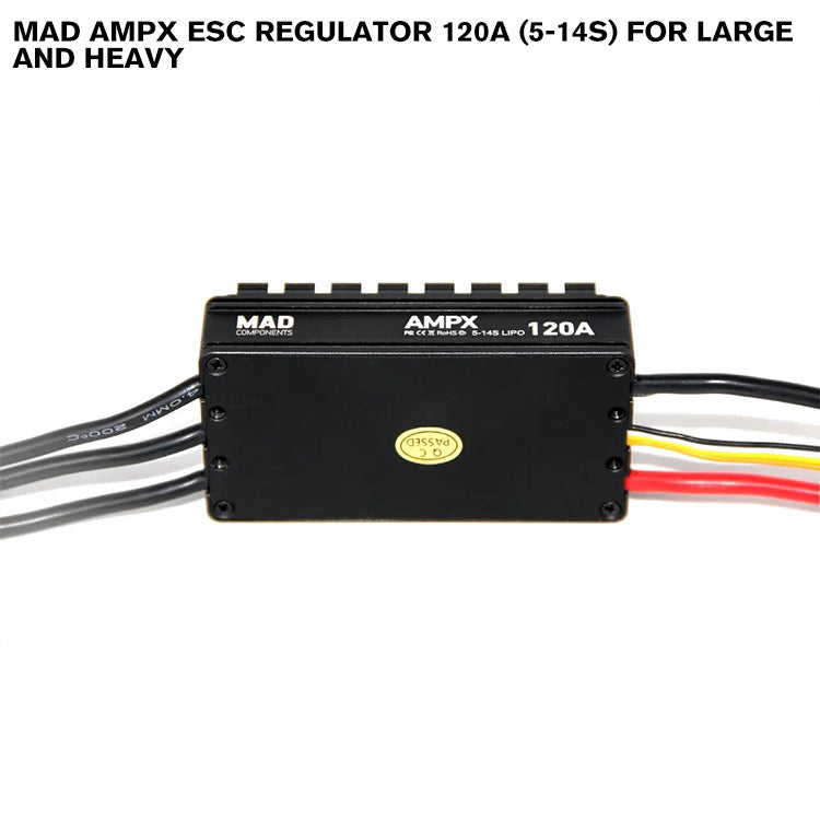 MAD AMPX ESC Regulator 120A (5-14S) For Large And Heavy Delivery Multi ...