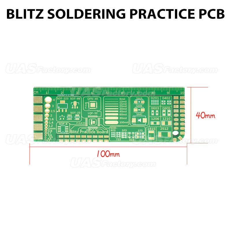 BLITZ Soldering Practice PCB – UAS Factory Co., LTD