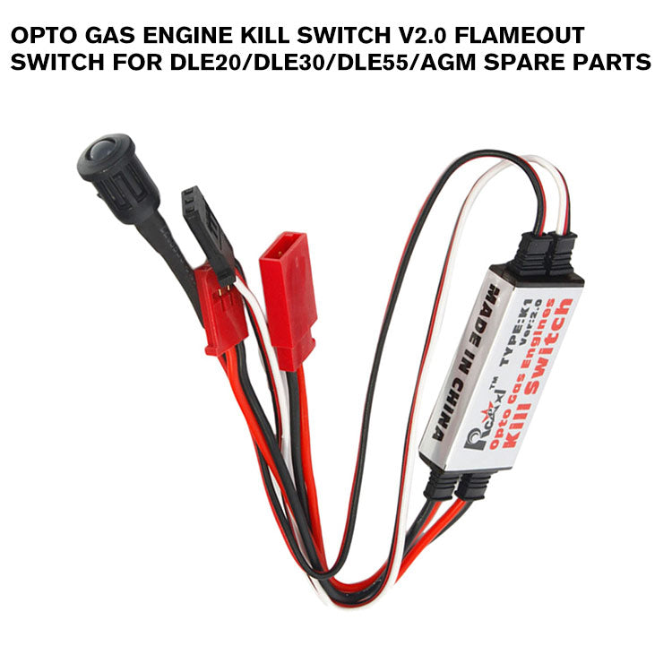 Opto Gas Engine Kill Switch V2.0 Flameout Switch for DLE20/DLE30/DLE55 ...