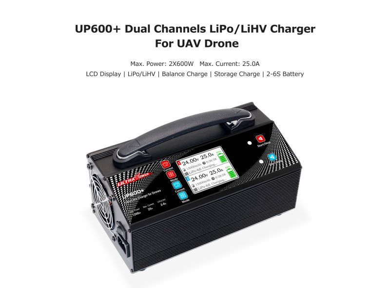 UP600+2X600W 25A 2-6S Battery UAV Drone Charger – UAS Factory Co., LTD